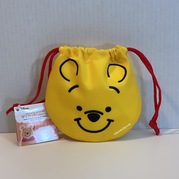 Disney | Accessories | Disney Winnie The Pooh Fluffy Die Cut Drawstring ...